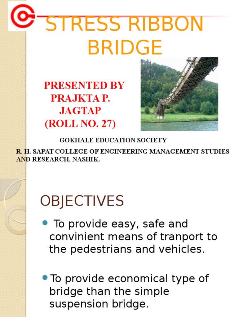 Civil Stressed Ribbon Bridge | PDF