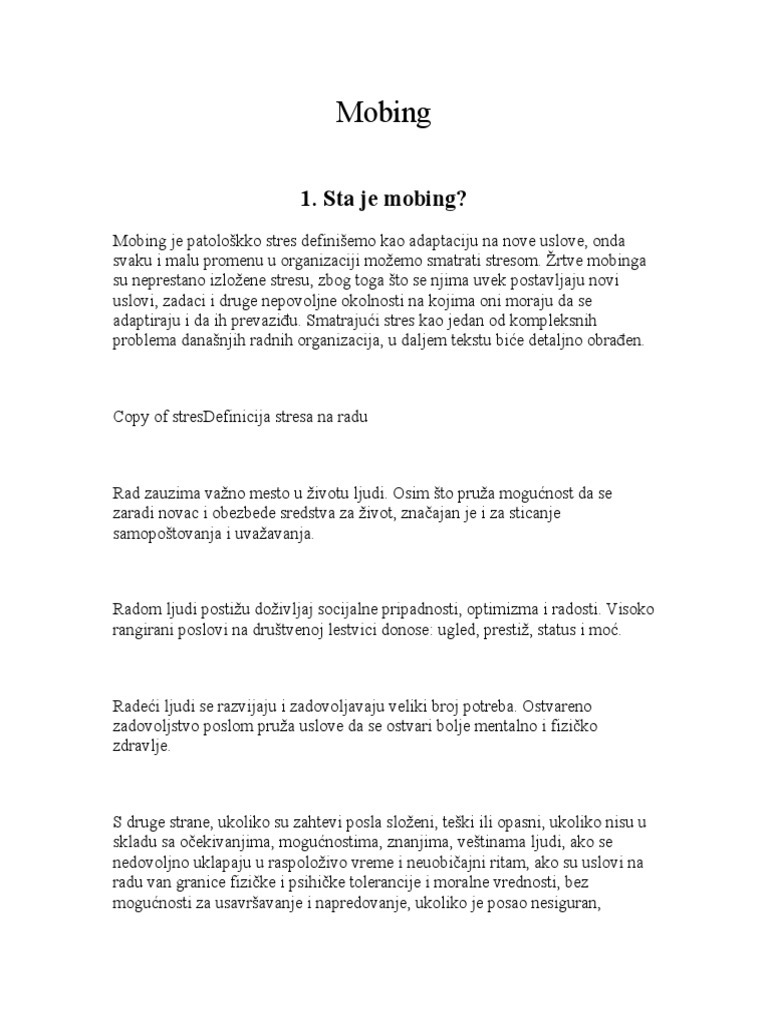Mobing | PDF