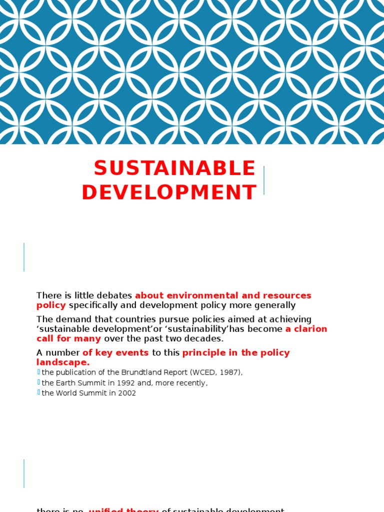 Sustainable Development | PDF