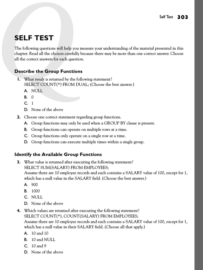 Group Functions | PDF | Data Management | Databases