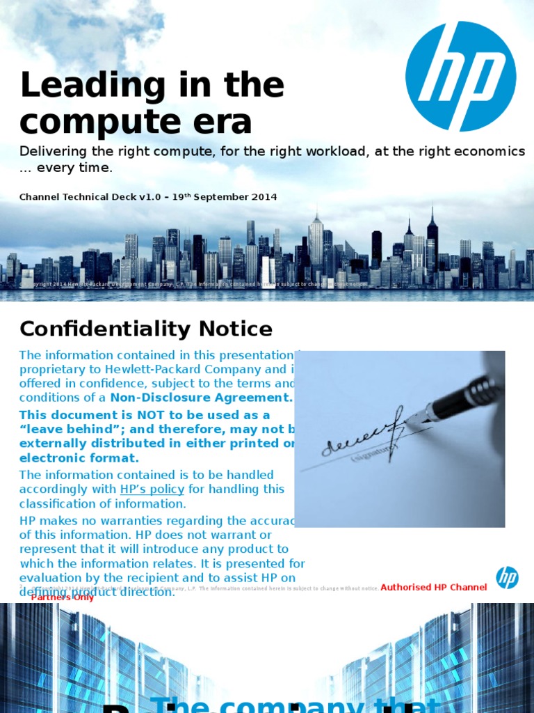 Presentation Gen9 (For Channel) | PDF | Hewlett Packard | Computer ...
