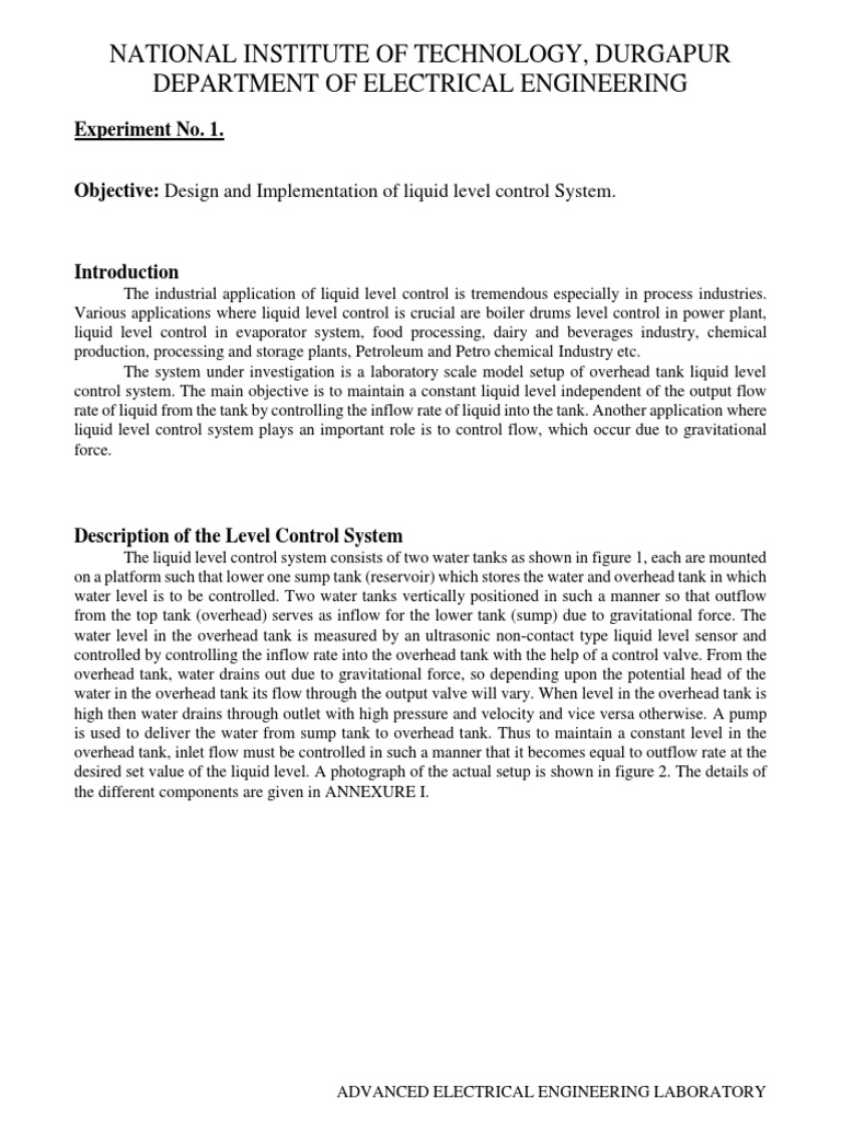 Liquid Level Control System V2 | PDF | Scada | Valve