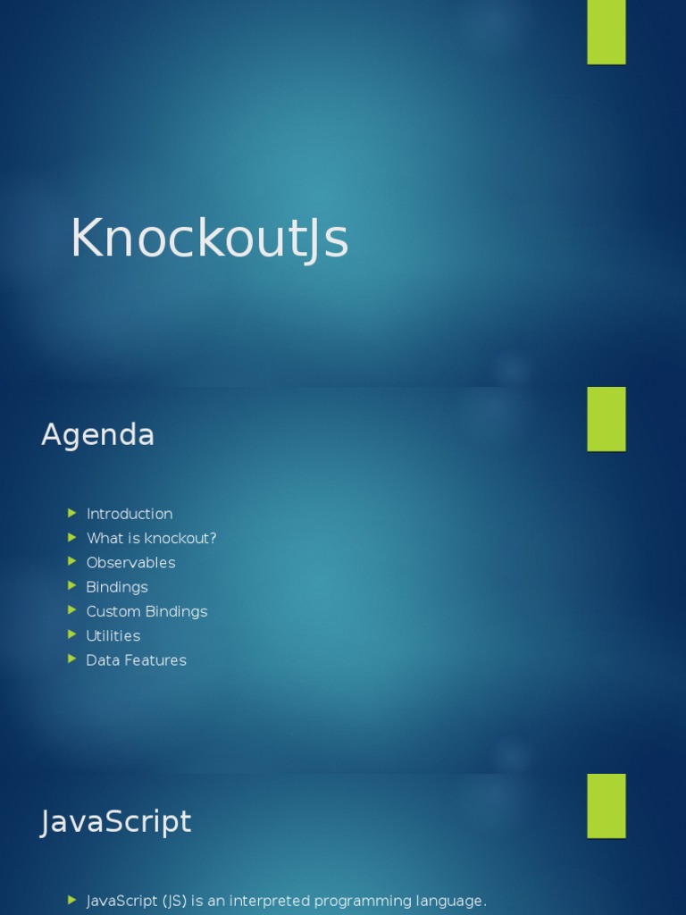 Knockout Js | PDF | Java Script | Software Development