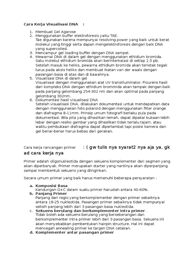 Visualisasi DNA dan Desain Primer | PDF | Sains & Matematika | Komputer
