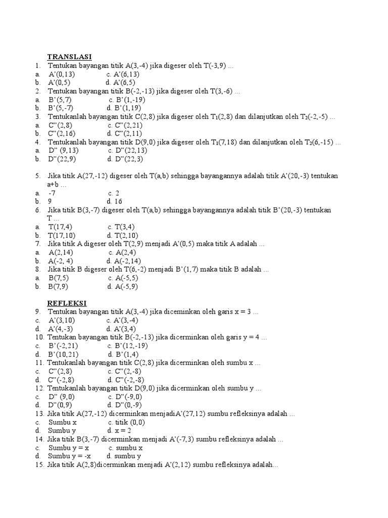 Transformasi Geo | PDF