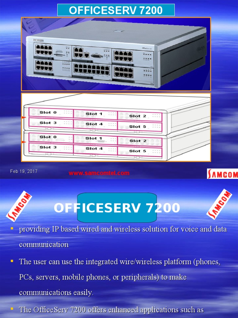 OS-7400 Samsung Switch Presrentation | PDF | Voice Over Ip | Network Switch
