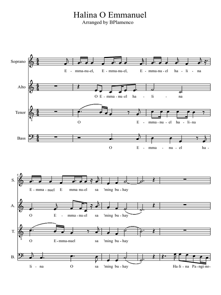 Halina - O - Emmanuel by BPlamenco PDF | PDF