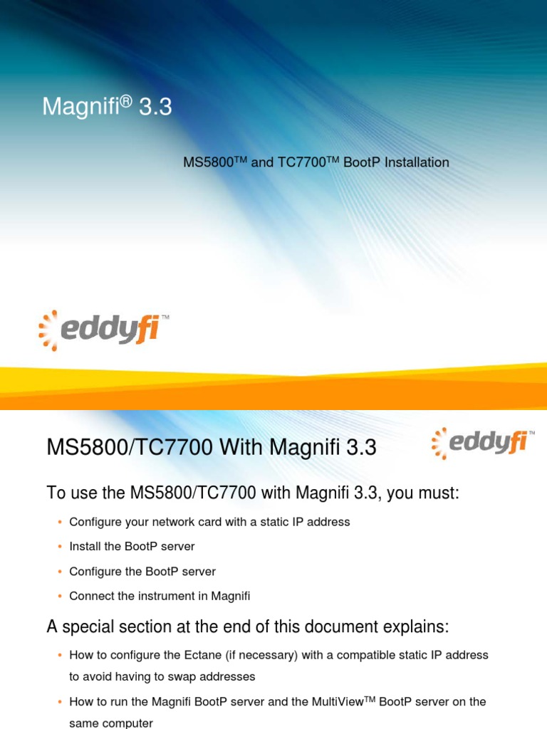 MS5800 and TC7700 Bootp Installation | PDF | Ip Address | Computer Network