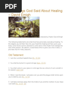 101 Healing Scriptures for Decrees | PDF | Jesus | Acts Of The Apostles