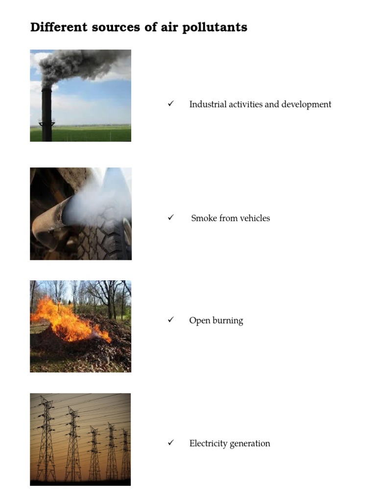 Sources of Air Pollutants | PDF