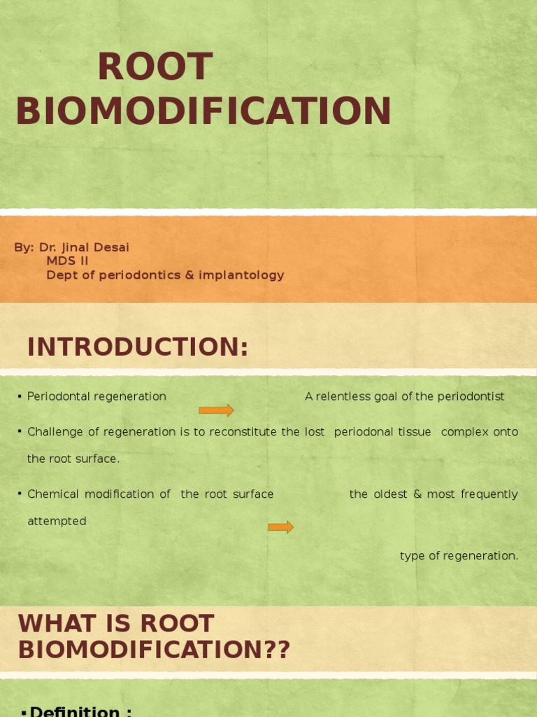 Root Biomodification | PDF | Clinical Trial | Laser