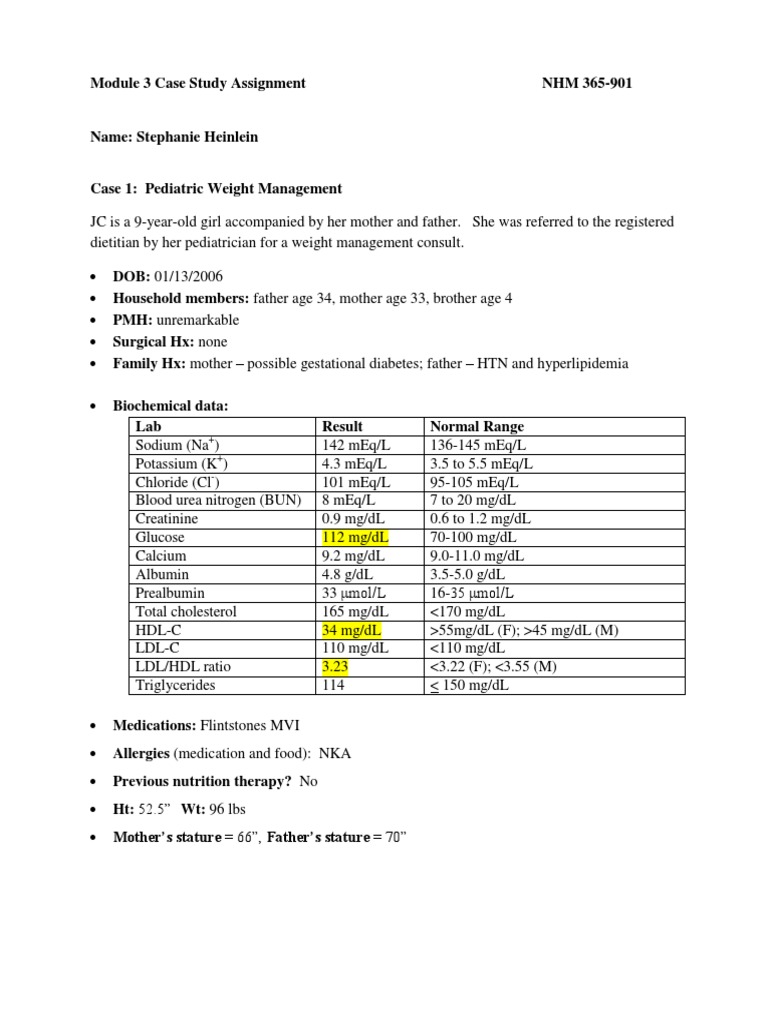 Pediatric Bariatric Case Study | PDF | Bariatric Surgery | Obesity