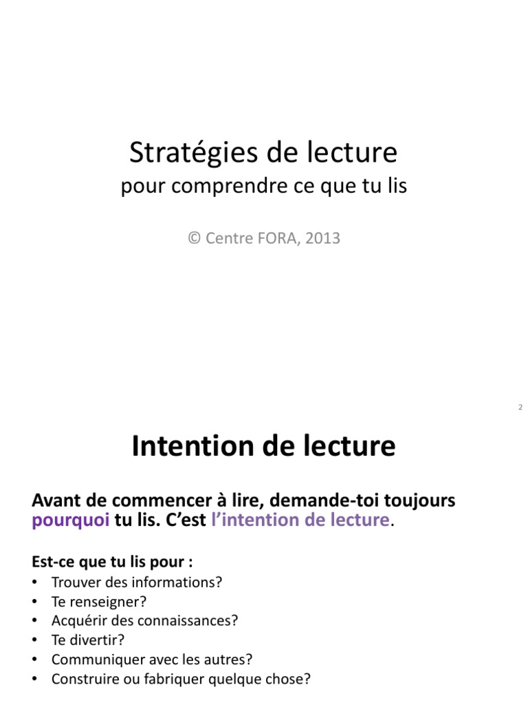 Stratégies Lecture VFINALE PDF | PDF | Lecture (Processus) | Sécurité ...