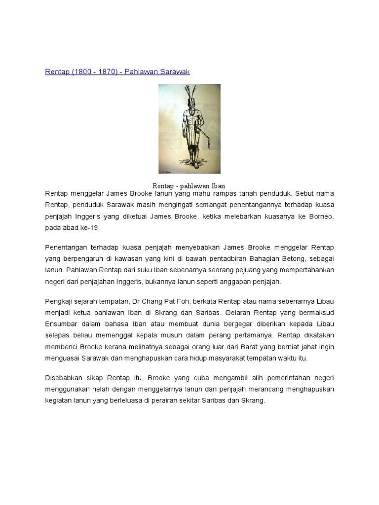 Rentap | PDF | Ilmu Sosial | Sejarah