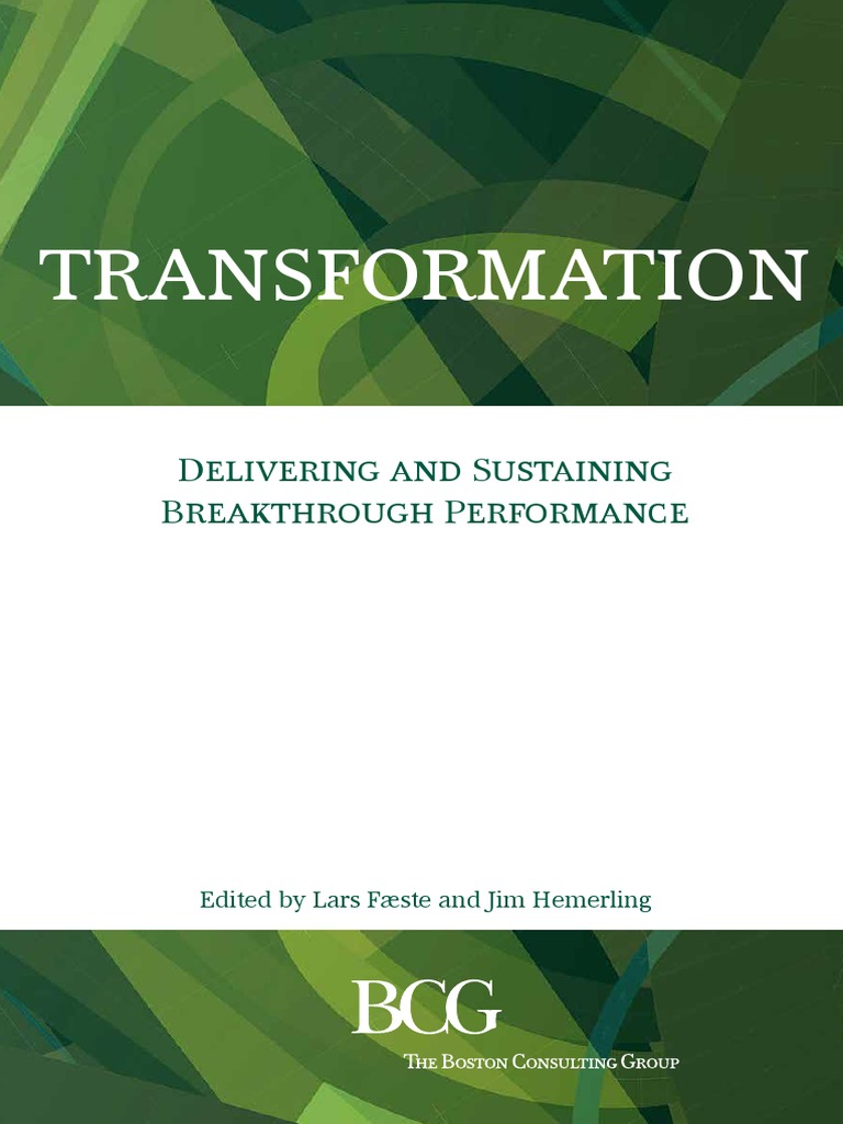 BCG Transformation Nov 2016 | PDF | Business Model | Strategic Management