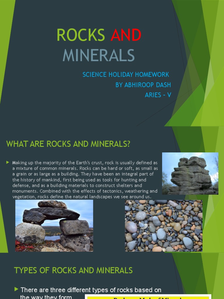 Rocks and Minerals Science Project | PDF | Rock (Geology) | Igneous Rock