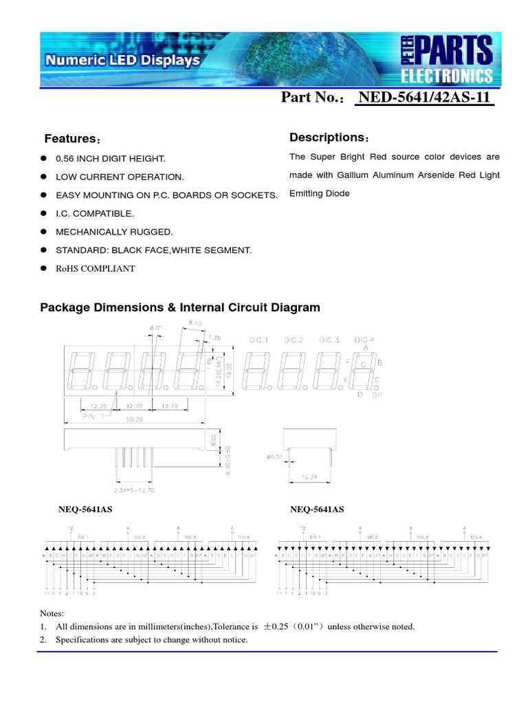 5641as 4 Digito | PDF | Electrical Components | Electromagnetic Radiation