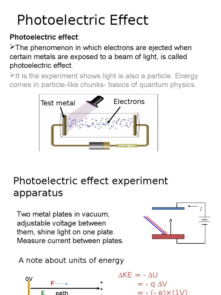 Photoelectric Effect | PDF | Photoelectric Effect | Electron