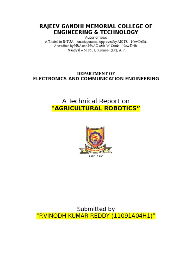 Technical Seminar First Pages | PDF | Academia | Science And Technology