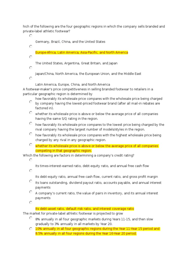 Business Strategy Game BSG Online Study Guide & Solution Bank For Quiz ...