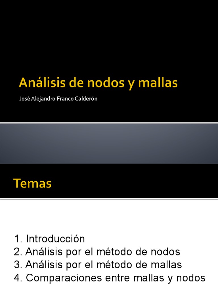 Analisis Nodos Y Mallas PDF | PDF