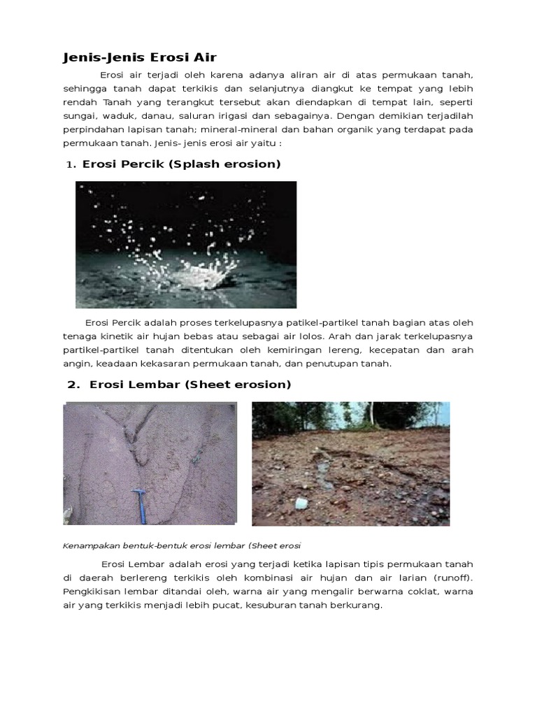 Jenis-Jenis Erosi | PDF
