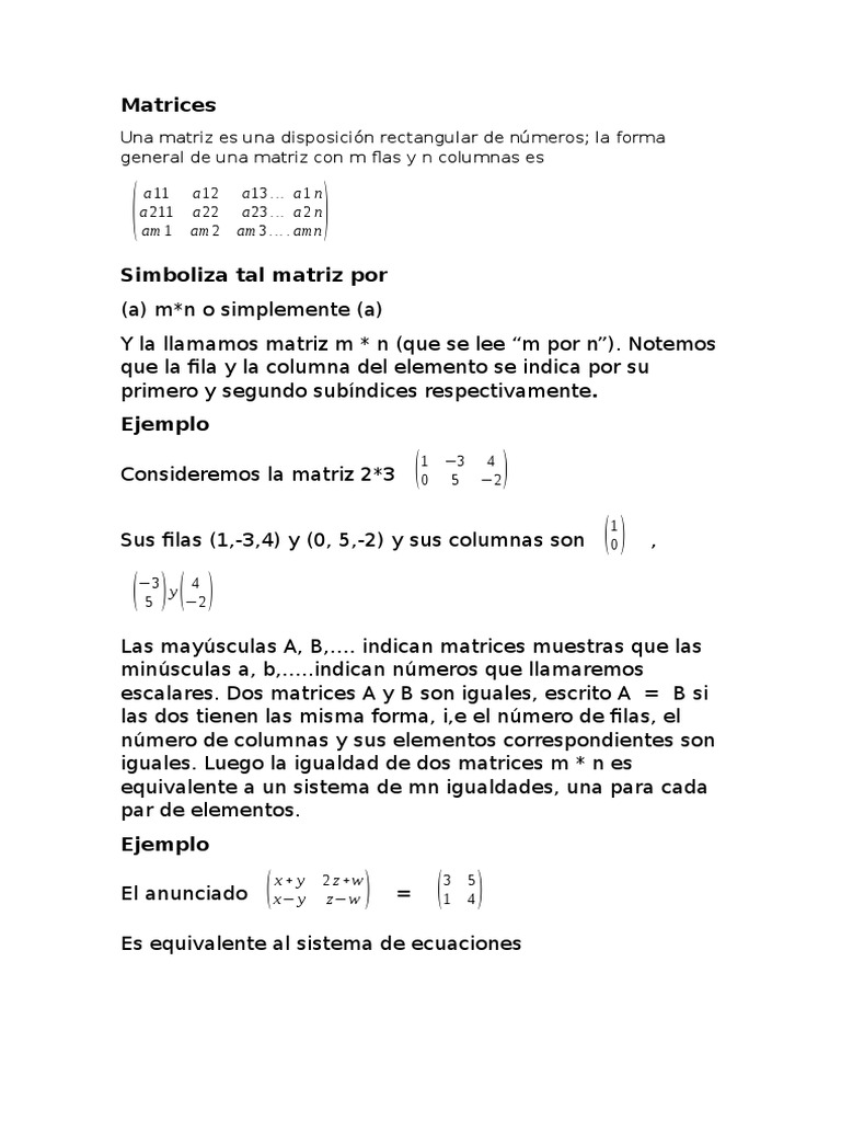 Suma de Matrices | PDF | Matriz (Matemáticas) | Funciones y mapeos