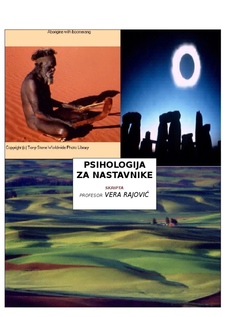 Vera Rajovic - Psihologija Za Nastavnike Skripta | PDF