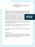 Cálculo del Coeficiente de Partición | PDF | Equilibrio químico ...