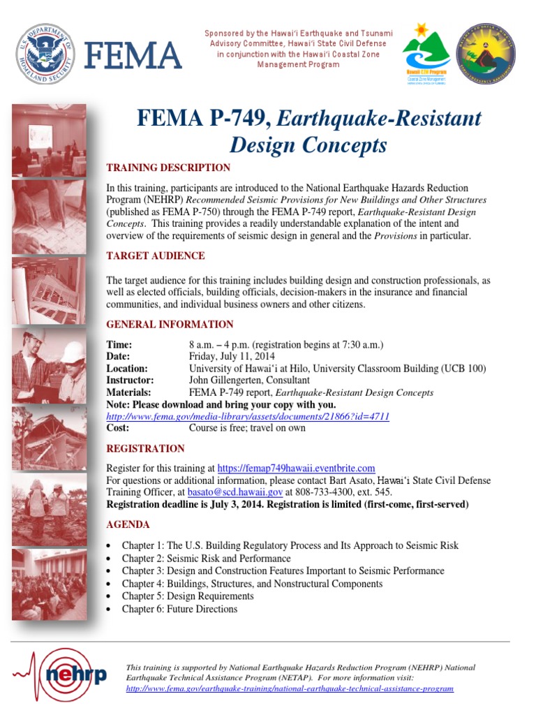 FEMA P-749 Earthquake Design Training | PDF