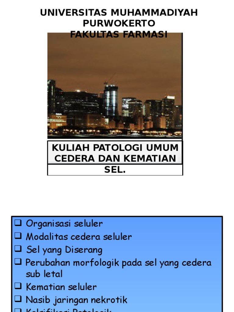 4.patologi Cedera Dan Kematian Sel | PDF