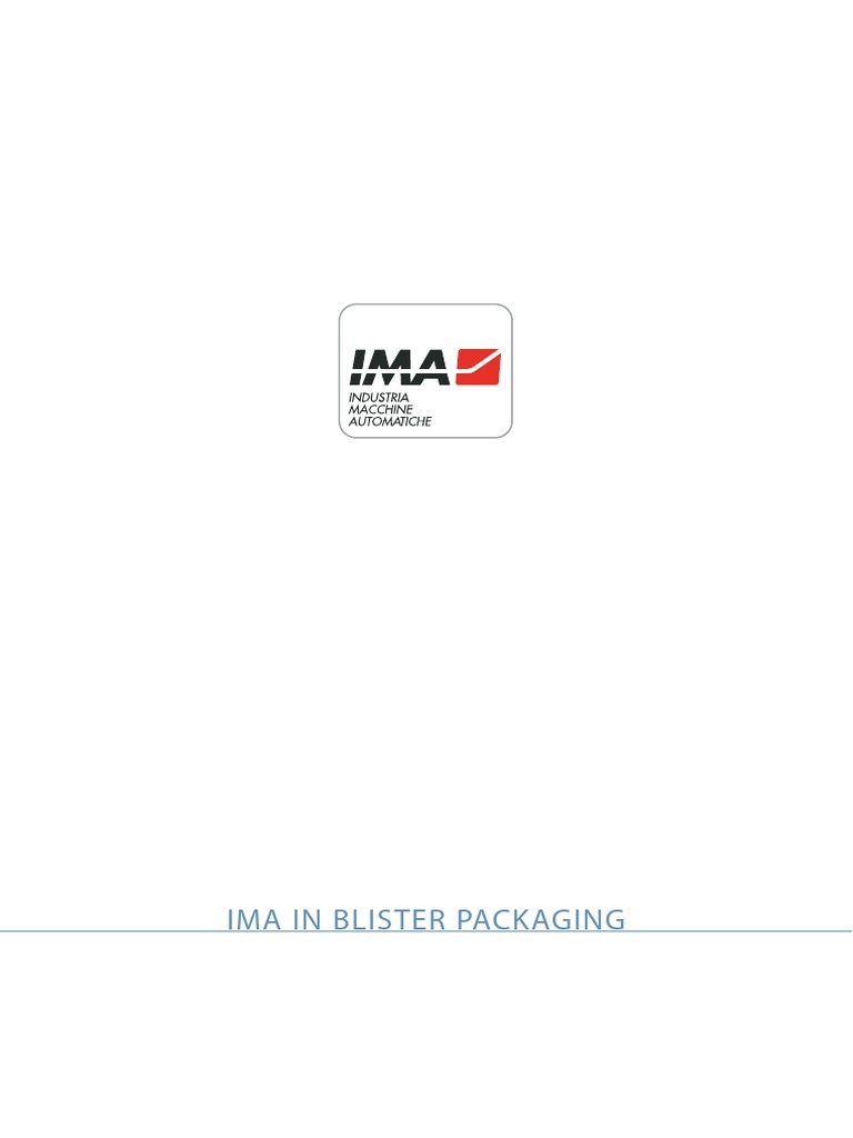 IMA Blistering Brochure | PDF | Tablet (Pharmacy) | Packaging And Labeling