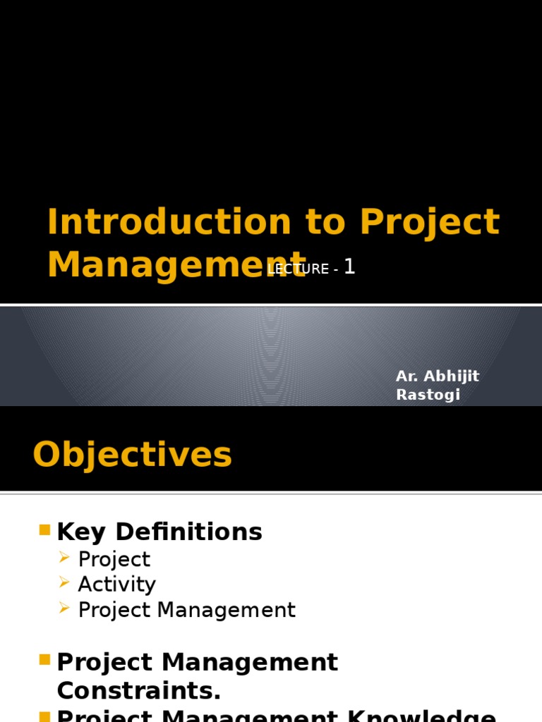 Introduction To Project Management | PDF | Project Management | Leadership