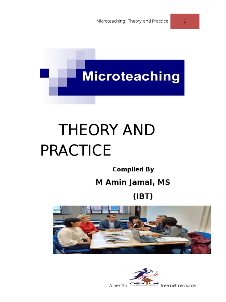 Microteaching Theory and Practice-Final Version | PDF | Teachers | Teacher Education