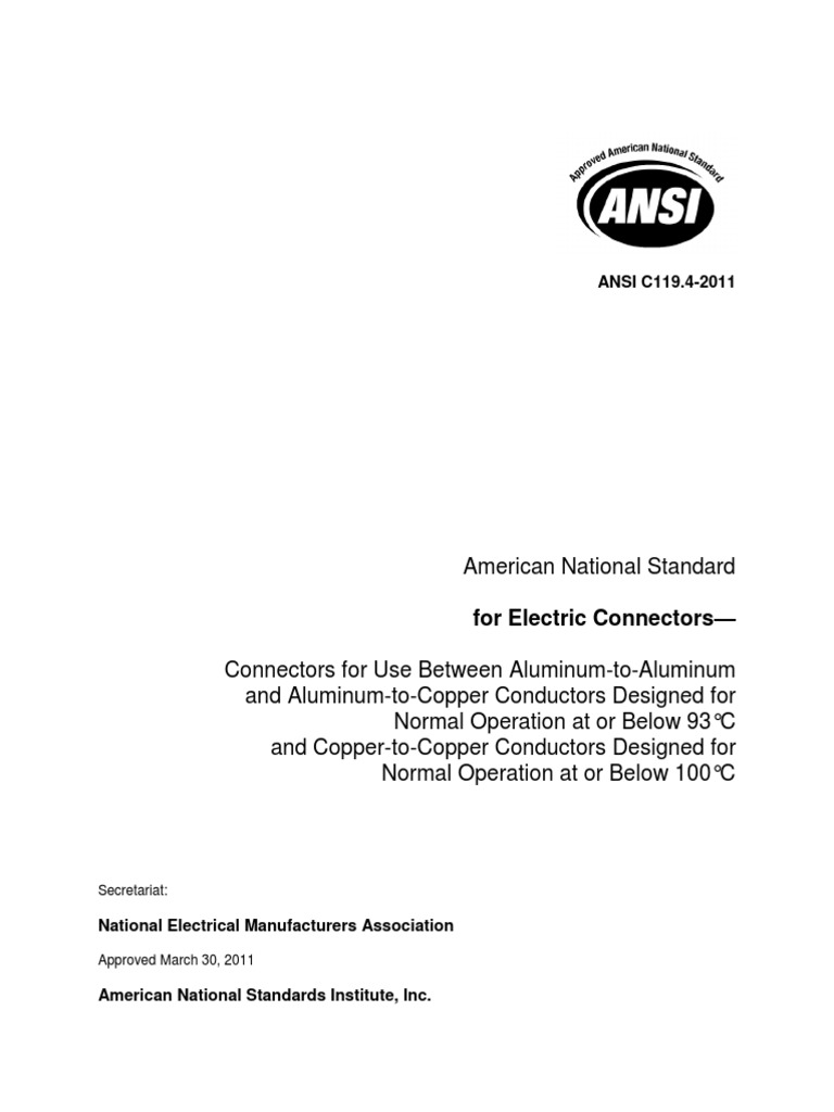 ANSI C119 4 Contents and Scope | PDF | Electrical Conductor ...