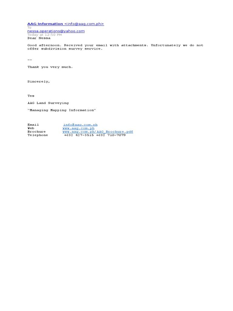 AAG Information | PDF