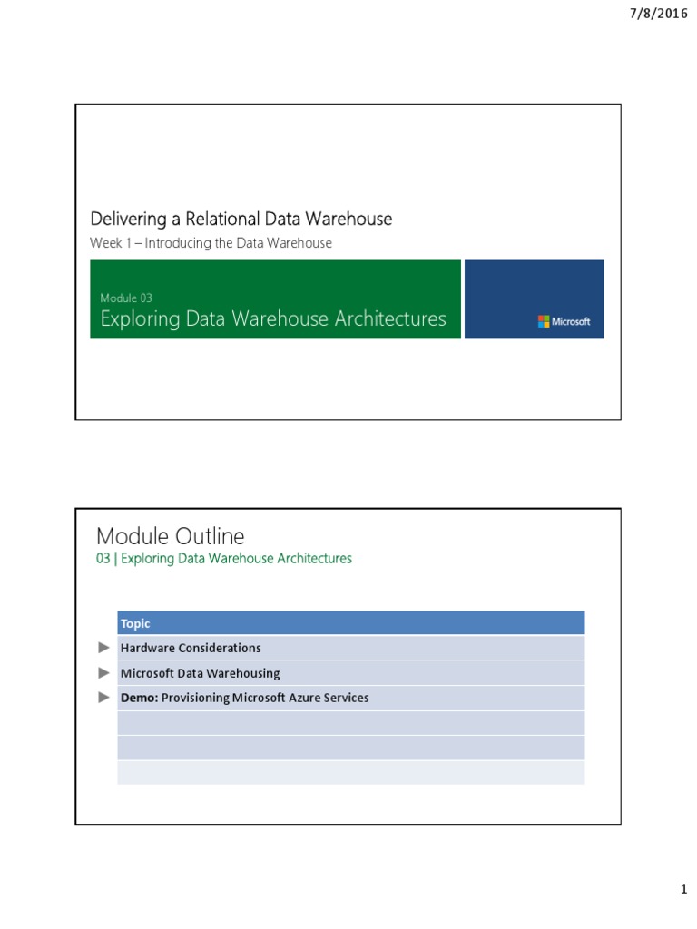 Data Warehouse PDF | PDF