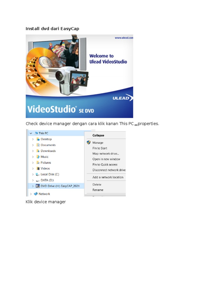 Cara Menggunakan EasyCap Di Vs CSharp | PDF