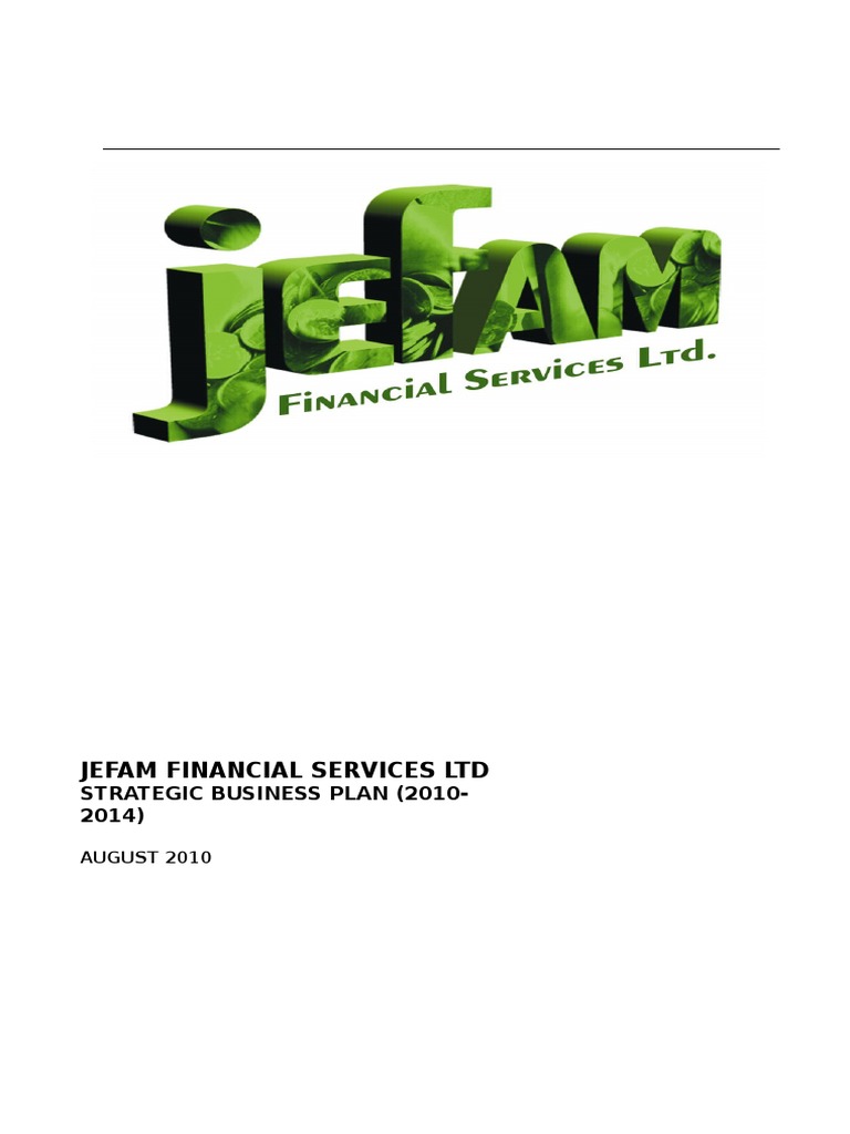 Revised Business Plan Jefam | PDF | Microfinance | Banks