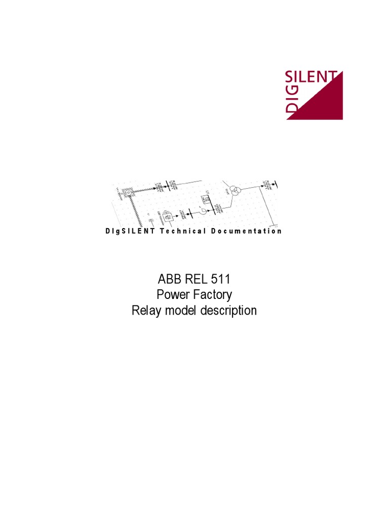 Abb Rel 511 Power Factory Relay Model Description: Digsilent Technical ...