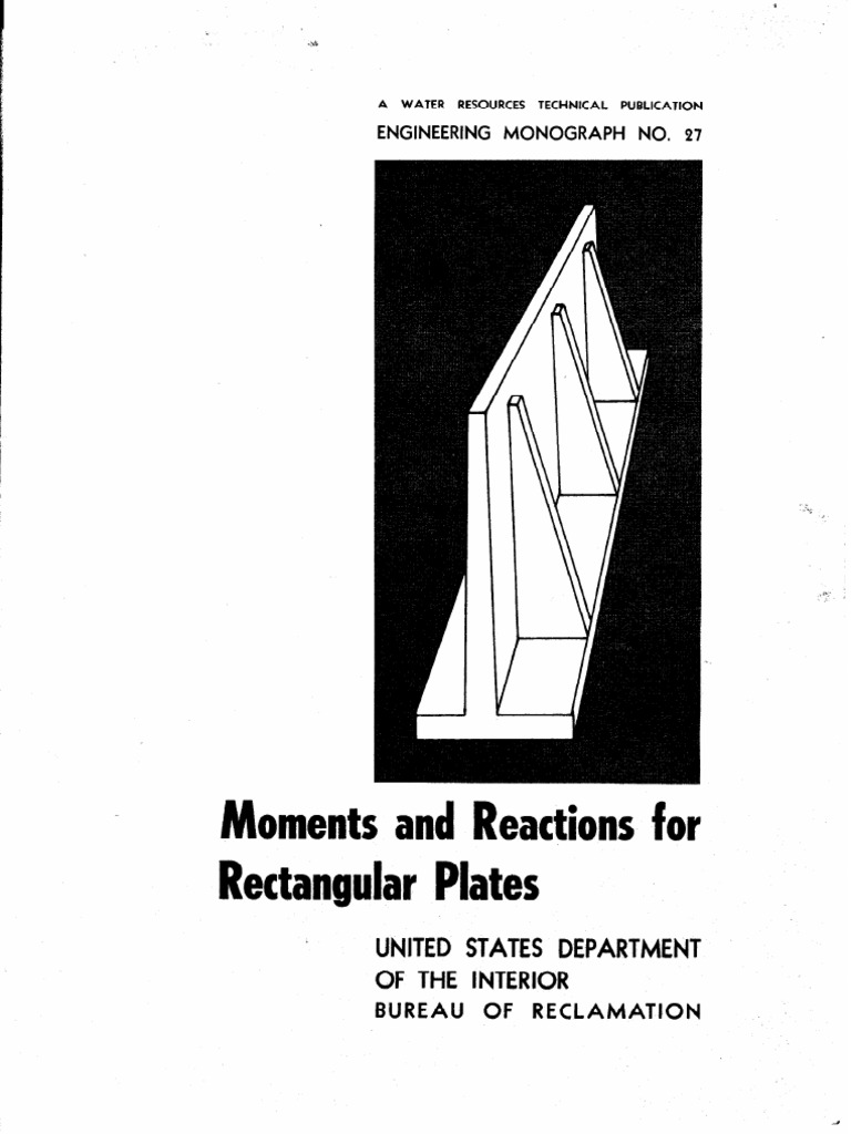 Moments & Reactions For Rectangular Plates (Moody's Chart) PDF | PDF ...