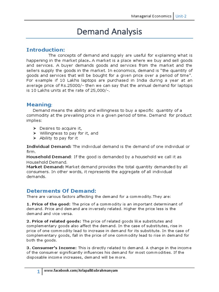 ME 1st Sem by ASR | PDF | Demand | Price Elasticity Of Demand