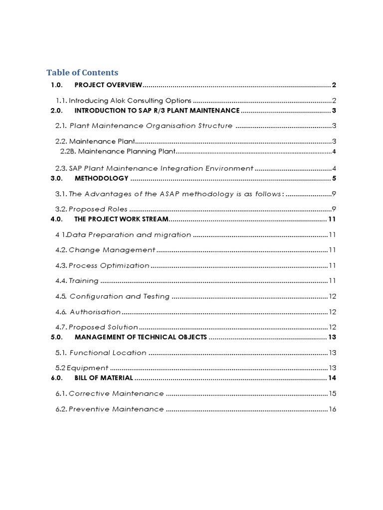 Plant Maintenance | PDF | Business Process | Project Management