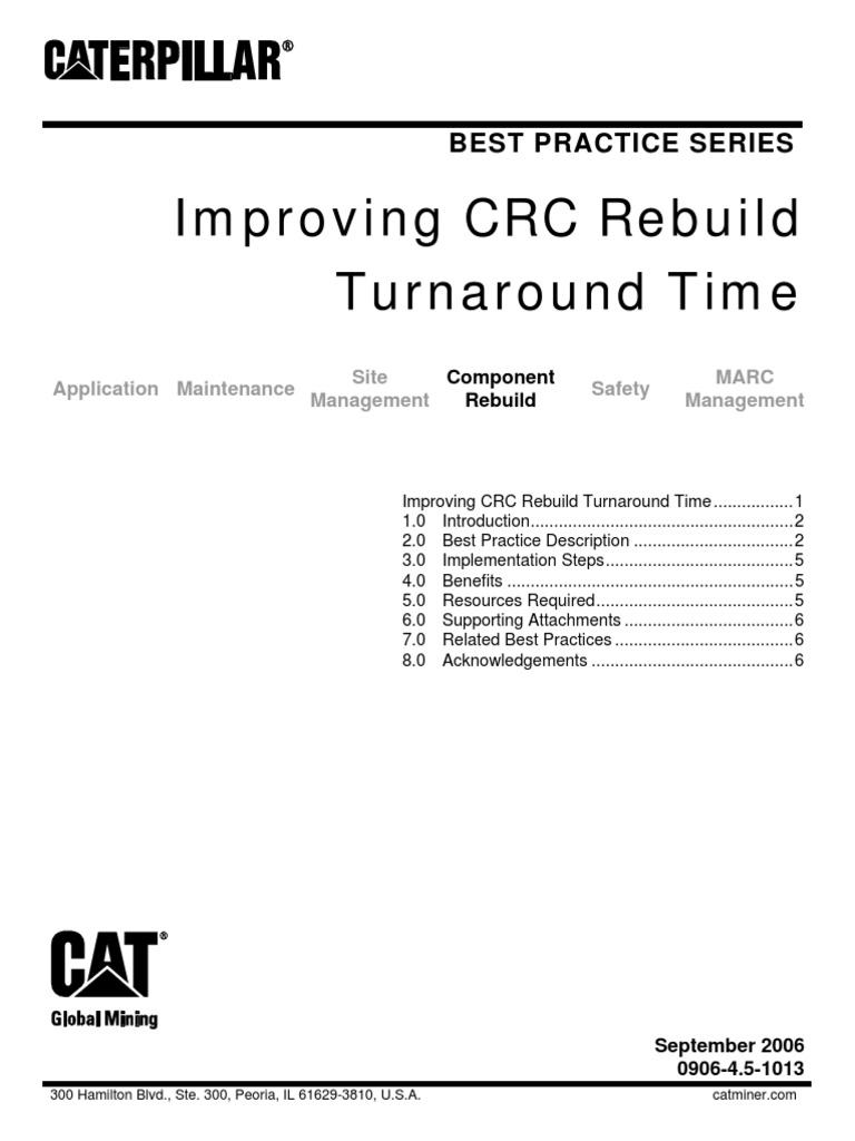 BP Publication - CRC Component Turnaround | PDF