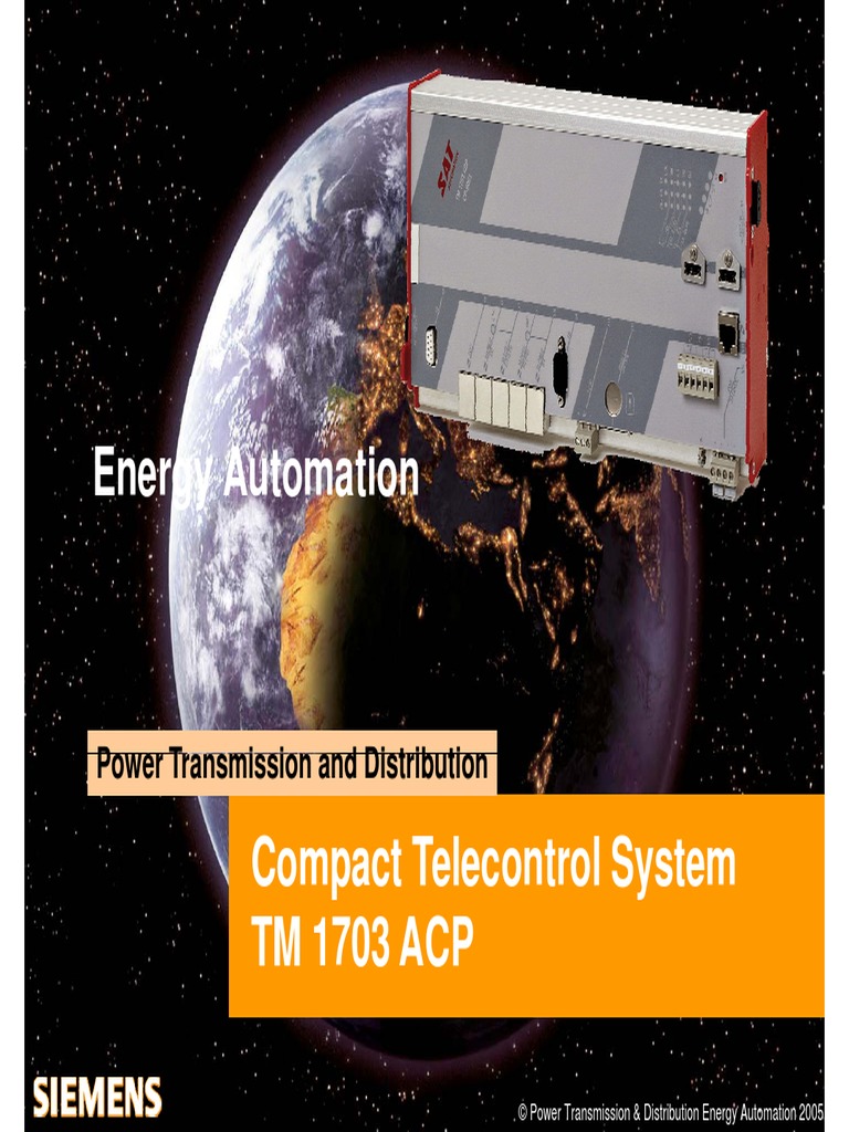 Sicam Sat 1703 Acp - Rtu | PDF | Power Supply | Automation
