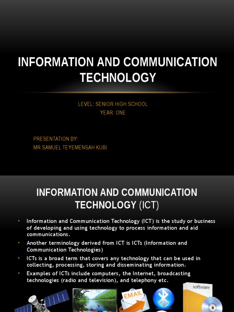 Information and Communication Technology For SHS Part 1 | PDF ...