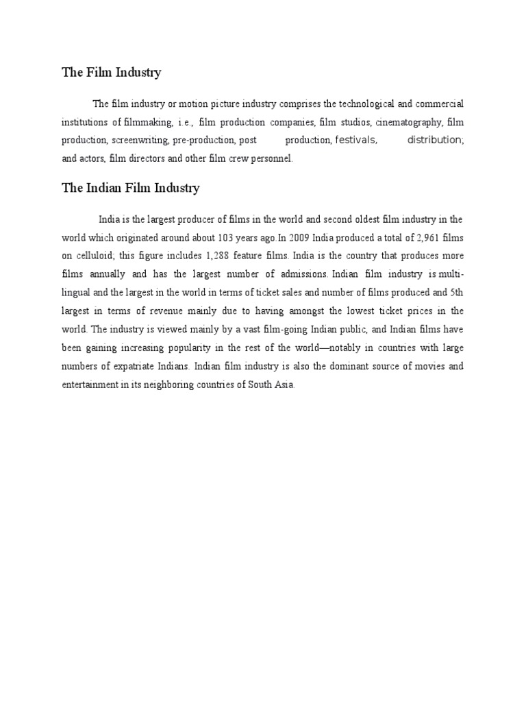 Overview of Kollywood Film Industry | PDF | Tamil Cinema | Cinema