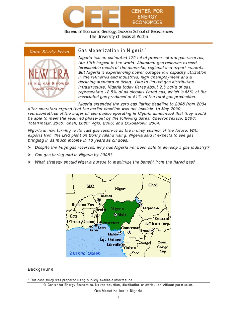 Gas Monetization in Nigeria | PDF | Natural Gas | Liquefied Natural Gas