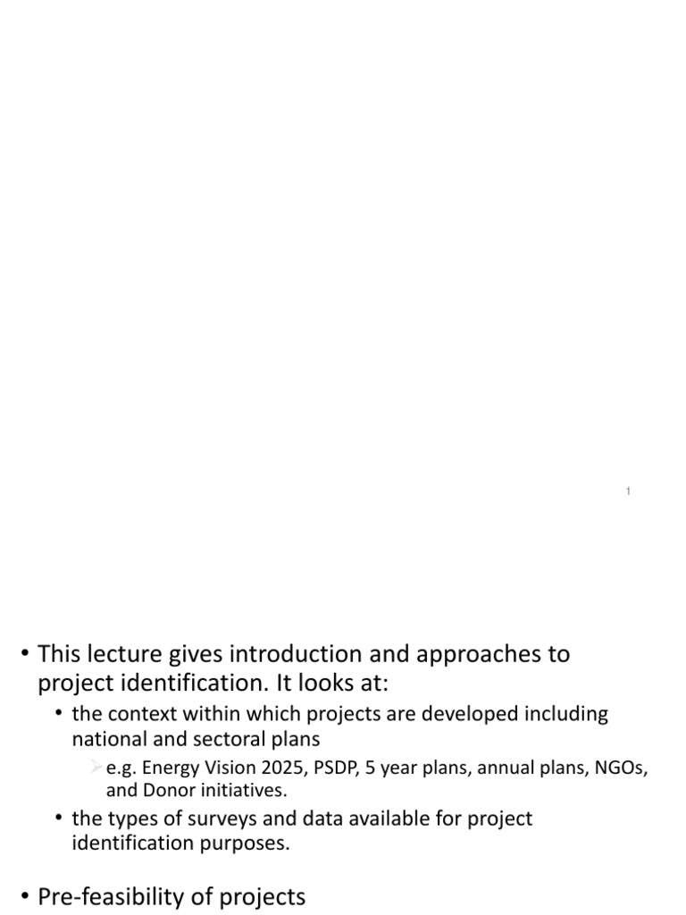Project Identification Approaches Explained | PDF | Feasibility Study ...