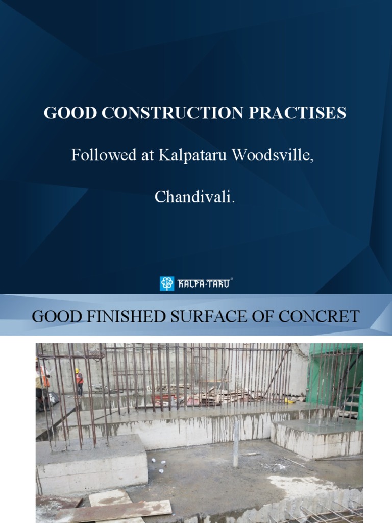 Best Construction Practices at Kalpataru | PDF | Technology & Engineering